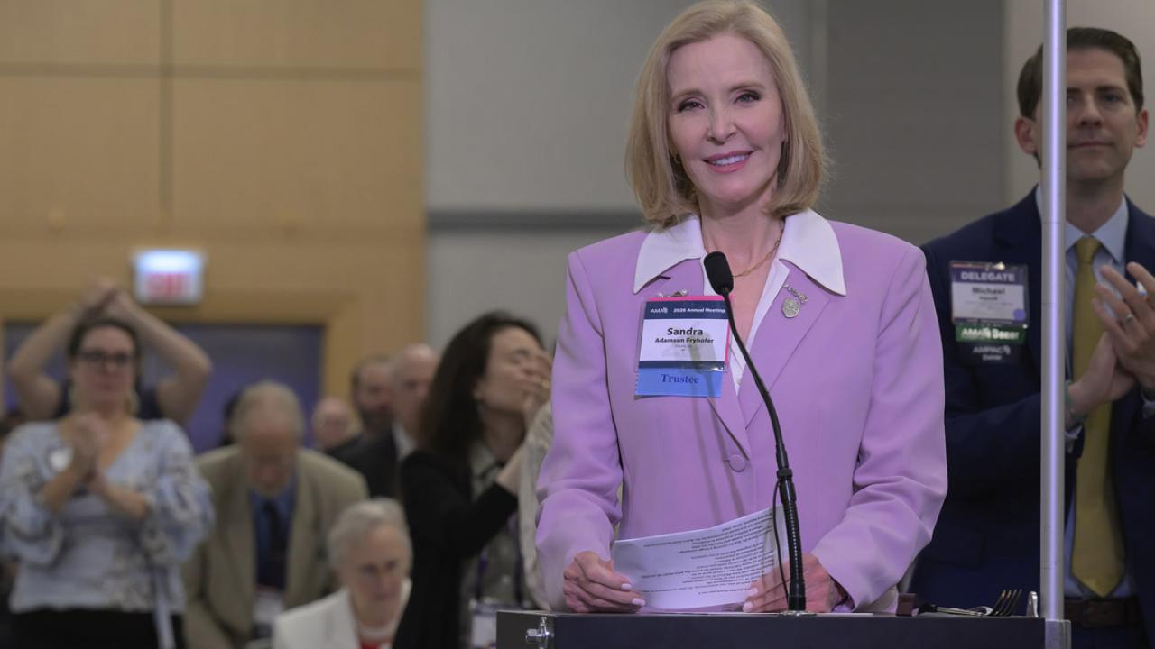Sandra A. Fryhofer, MD, wins office of AMA president-elect | American ...